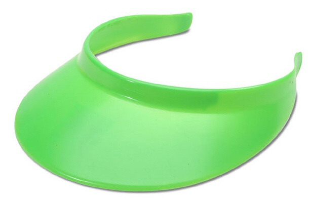 Plastic Visors - Plastic Sun Visors - Foam Visors with Coil Band